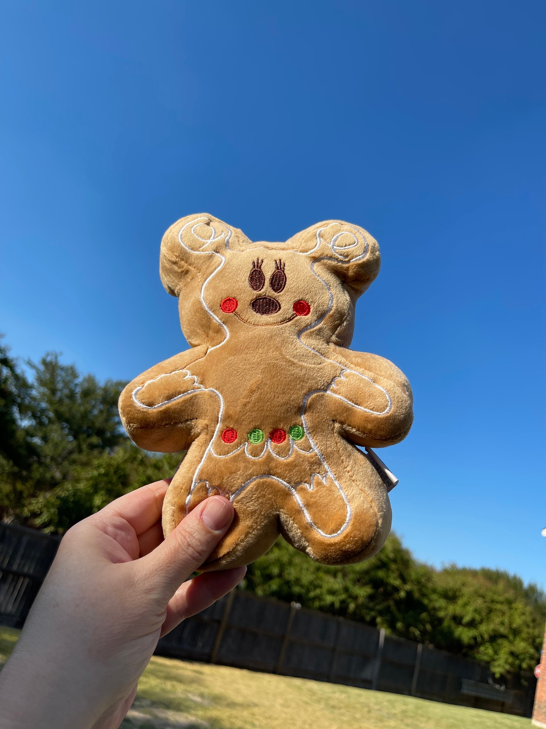 Mickey or Minnie Gingerbread Plush - Etsy