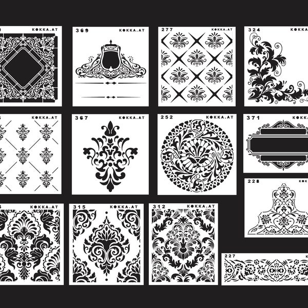 Geometric Fade Pattern Stencil - Etsy Canada