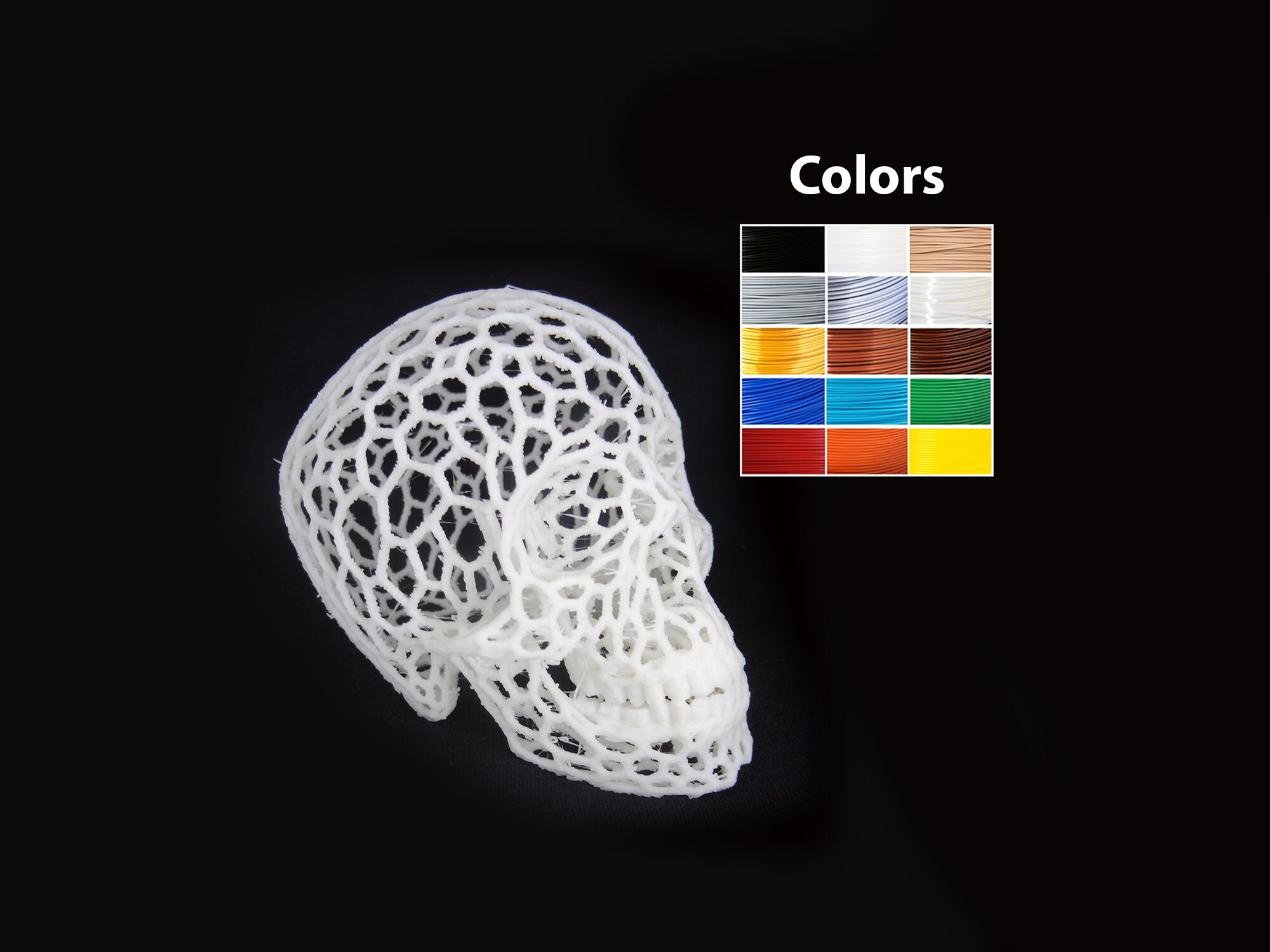 Decorative Skull Skull Made of Eco-friendly Polymer PLA 3D - Etsy