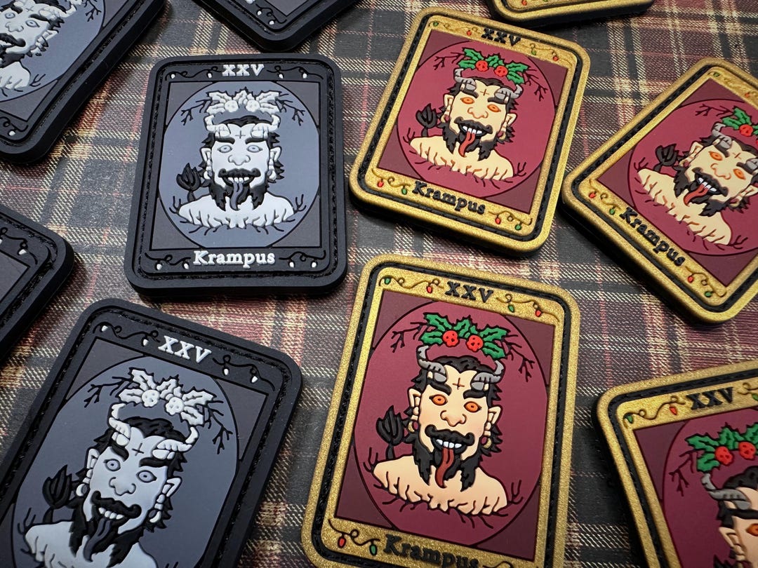 Dmg’s “krampus” Tarot Card RE Patch | EDC | Christmas - Etsy
