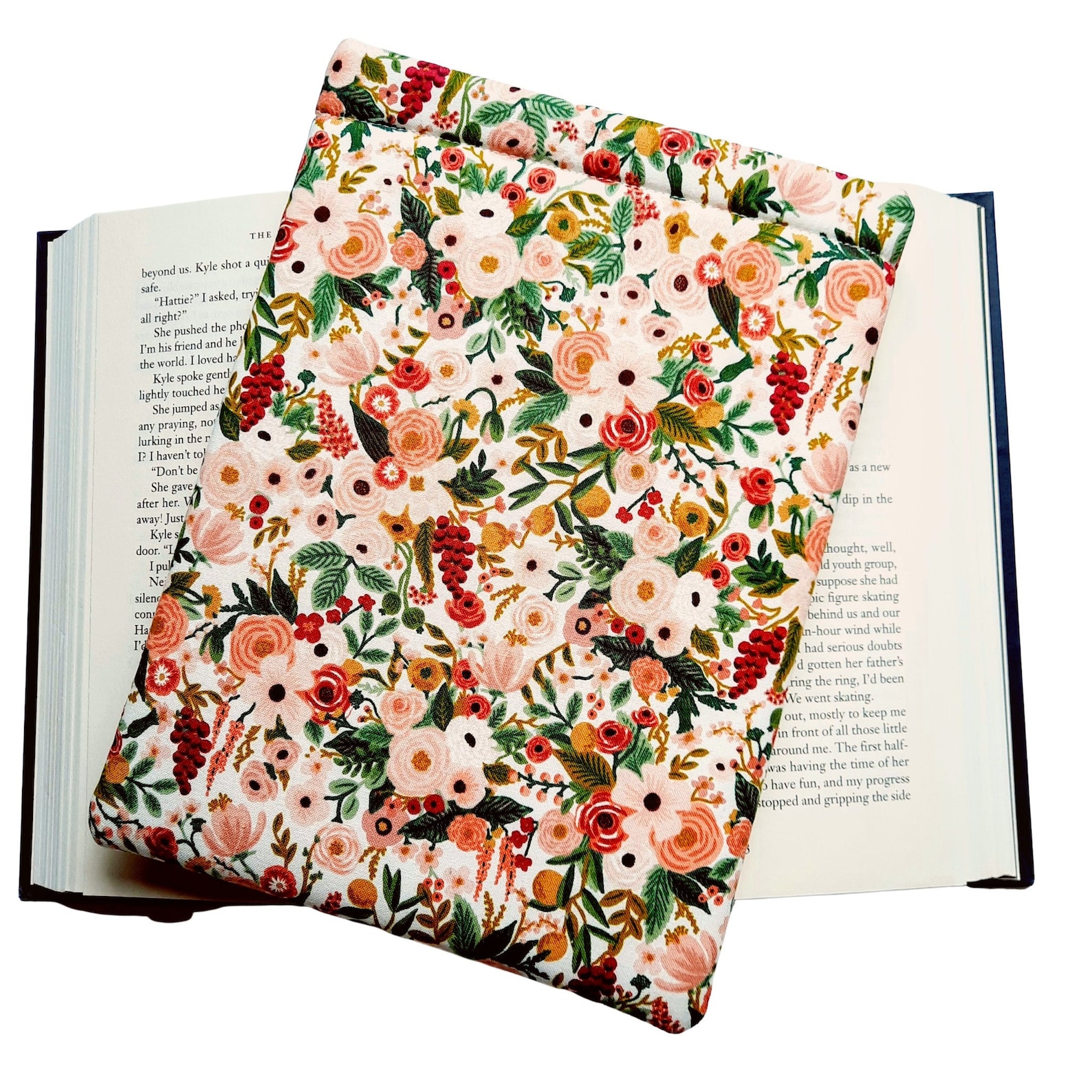 Book Sleeve for Books Padded Book Sleeve Pretty Floral Book - Etsy