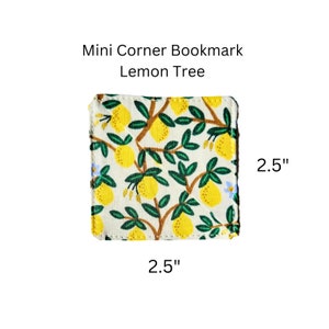 Mini Corner Bookmark Small Book Mark Made With Popular Rifle Paper ...