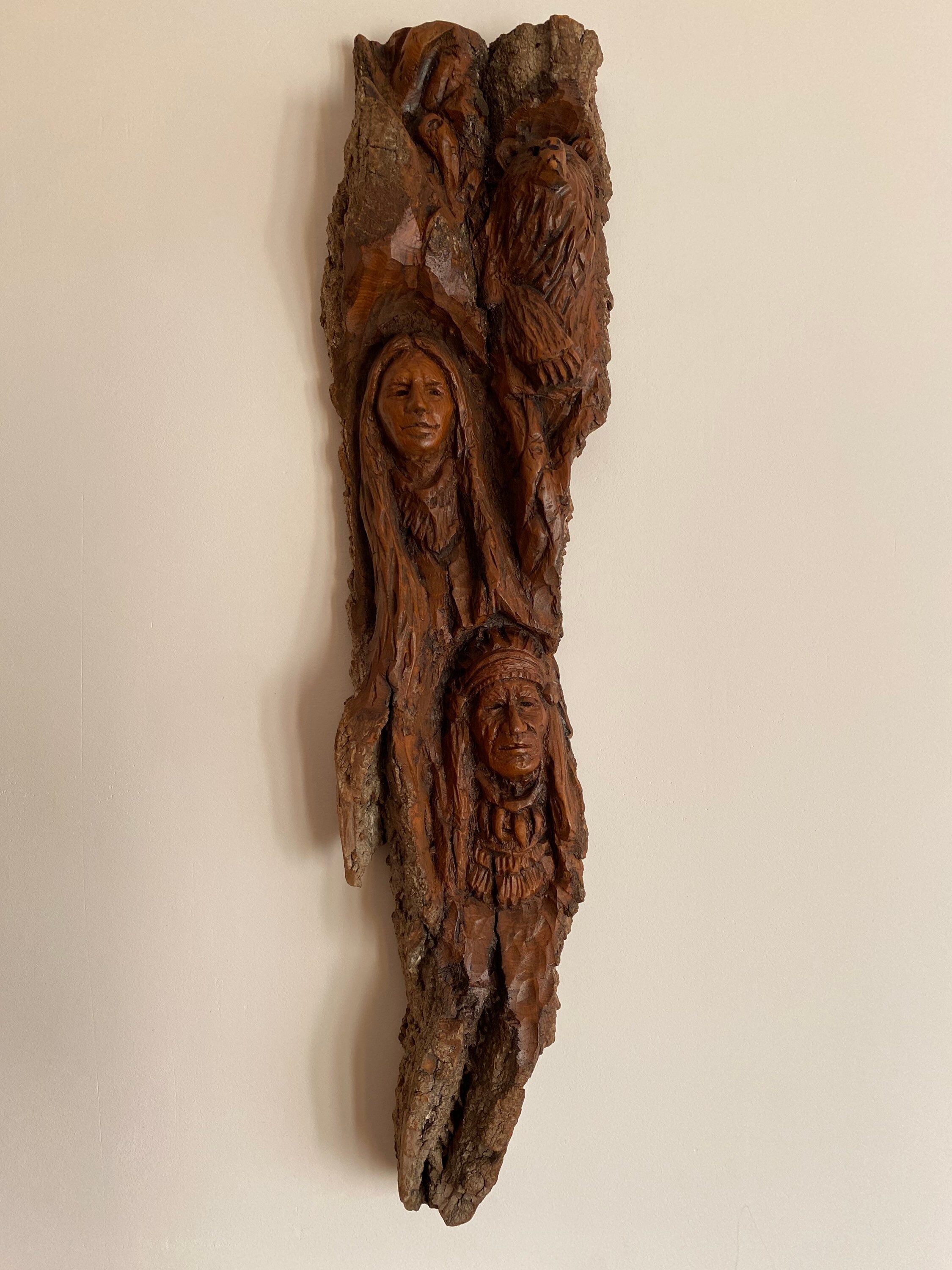 Tree Bark Sculpture Felt Tree Trunk Piece Completed – Felting And