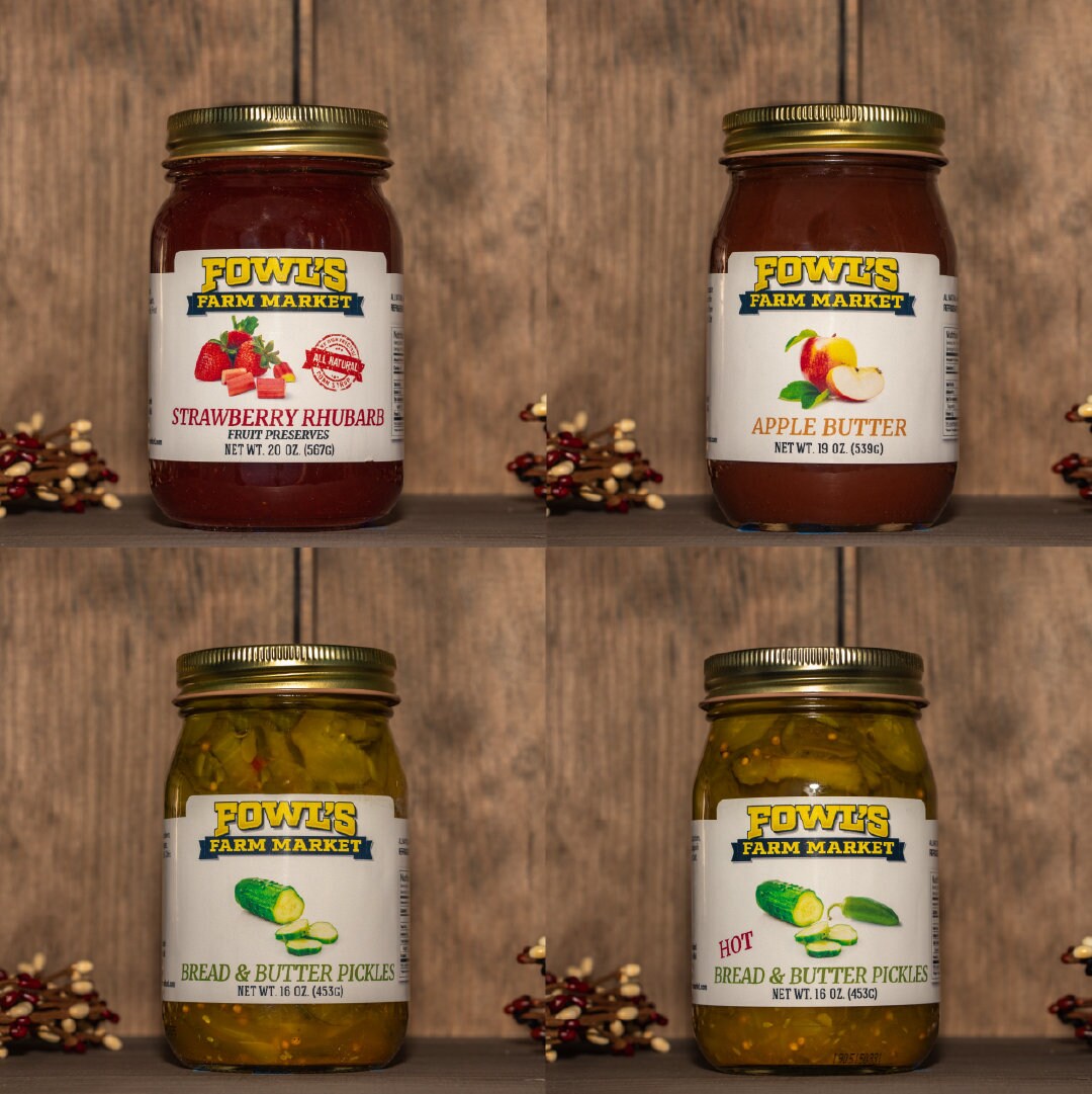 Personalized 4 Pack Sampler, Your Choice of Four Jellies, Conserves ...