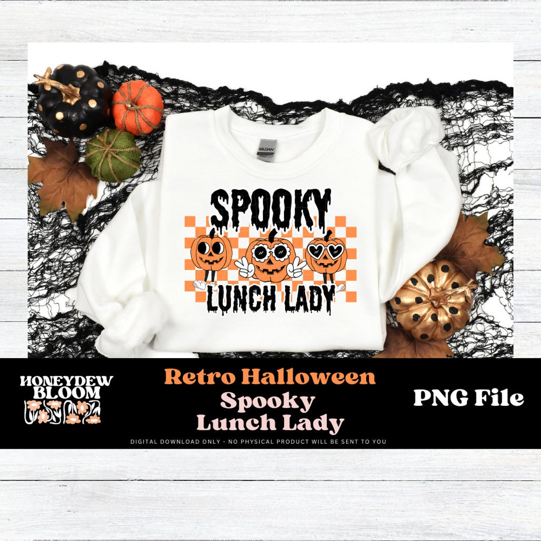 Spooky Lunch Lady, Halloween PNG, Halloween Lunch Lady, Halloween ...