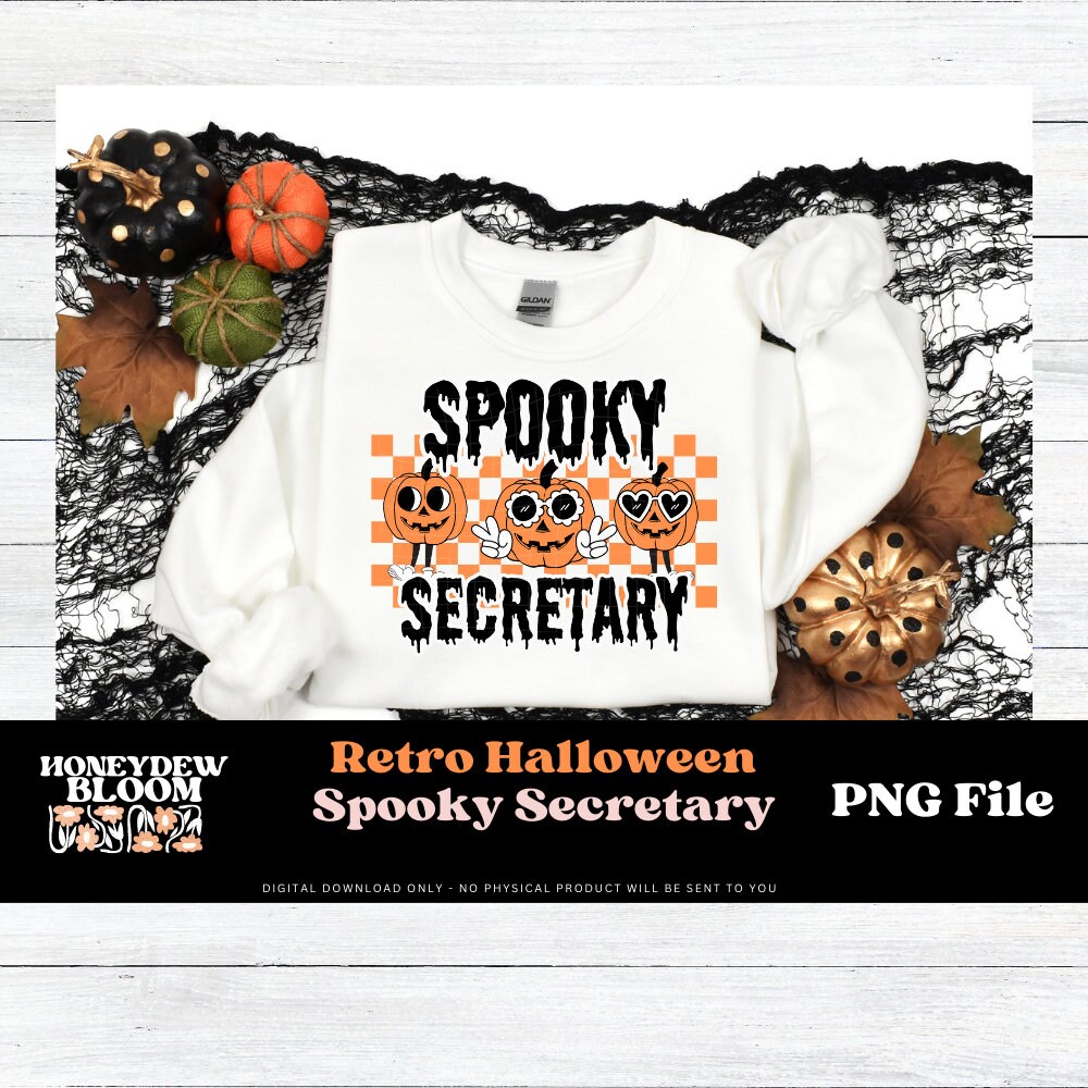 Spooky Secretary, Halloween PNG, Spooky PNG, Halloween Sublimation ...