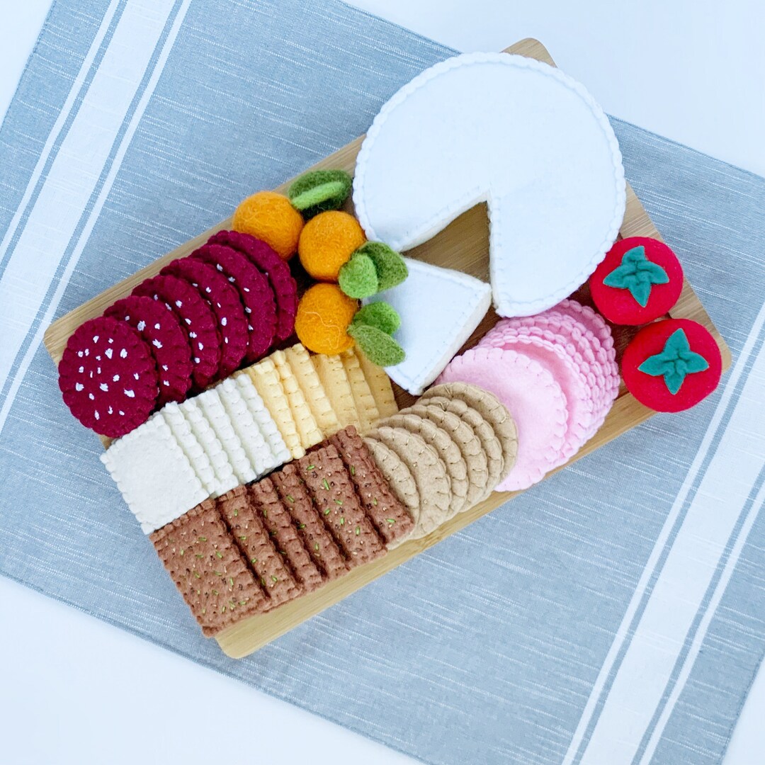 Felt Charcuterie Board Children's Pretend Play Crackers - Etsy