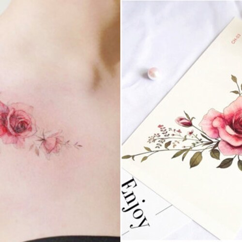 4 Sheets Instant Tattoo Temporary Tattoos Girls Tattoos | Etsy