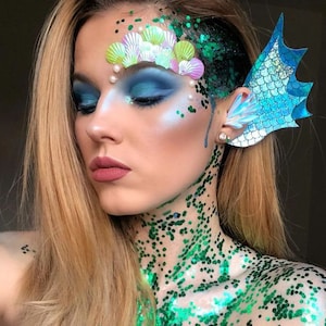 1 Set of Mermaid Scales - Mermaid Cosplay - Blue Mermaid Scale - Ocean ...