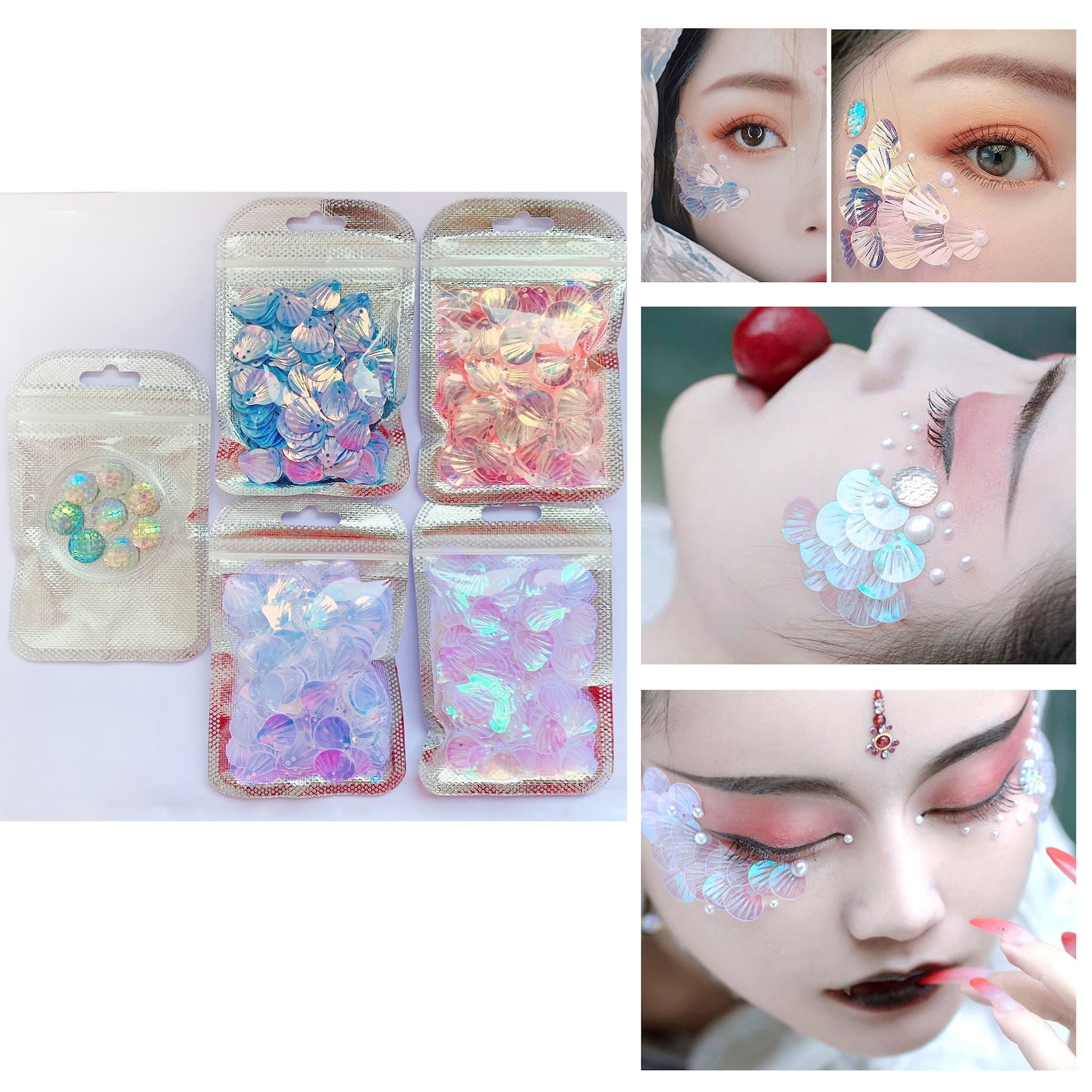 1 Set of Mermaid Scales - Mermaid Cosplay - Blue Mermaid Scale - Ocean ...