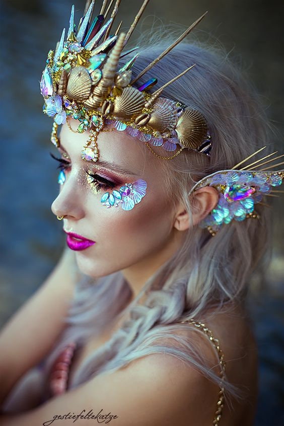 1 Set of Mermaid Scales - Mermaid Cosplay - Blue Mermaid Scale - Ocean ...