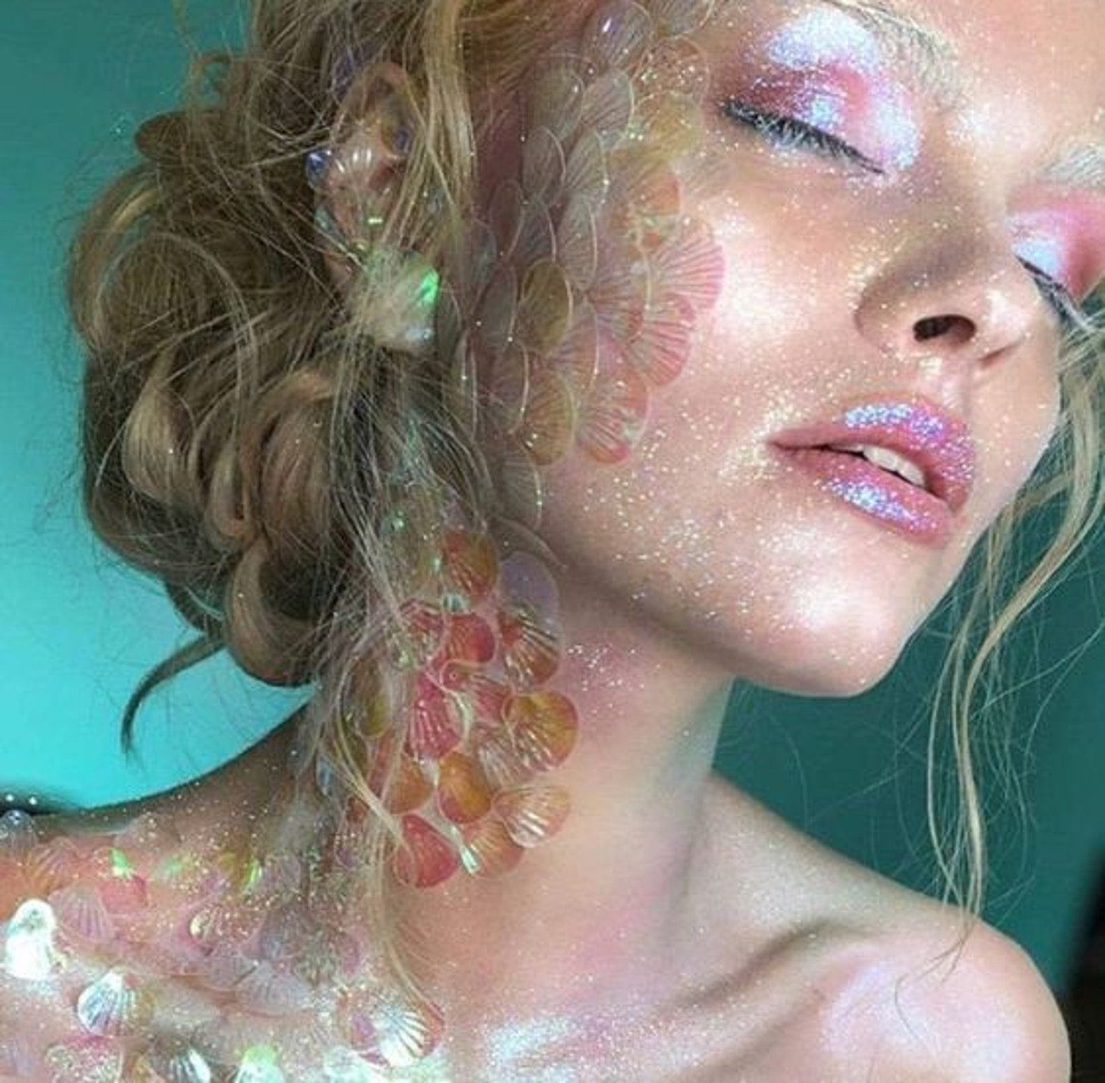 1 Set of Mermaid Scales - Mermaid Cosplay - Blue Mermaid Scale - Ocean ...