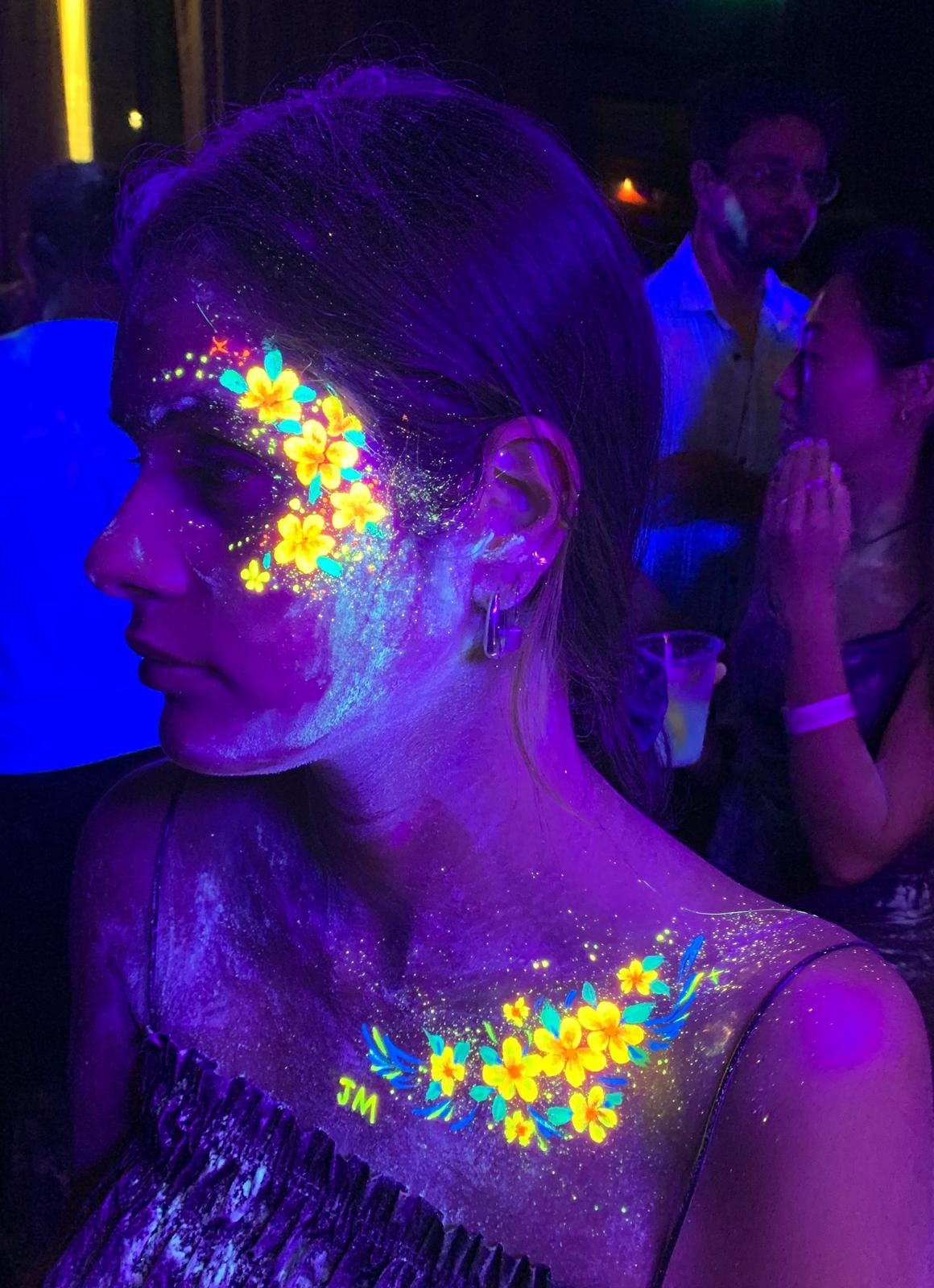 Five Colors UV Face Paints - 5 Neon Face Paints - Glow Face Paints for ...