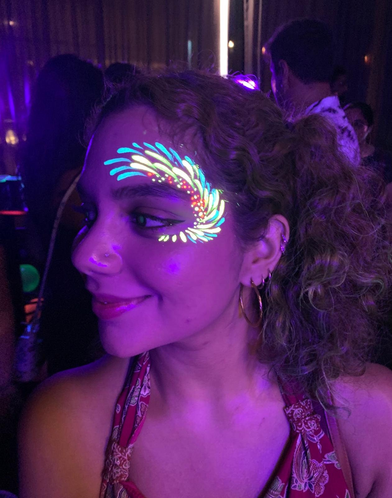 Five Colors UV Face Paints - 5 Neon Face Paints - Glow Face Paints for ...