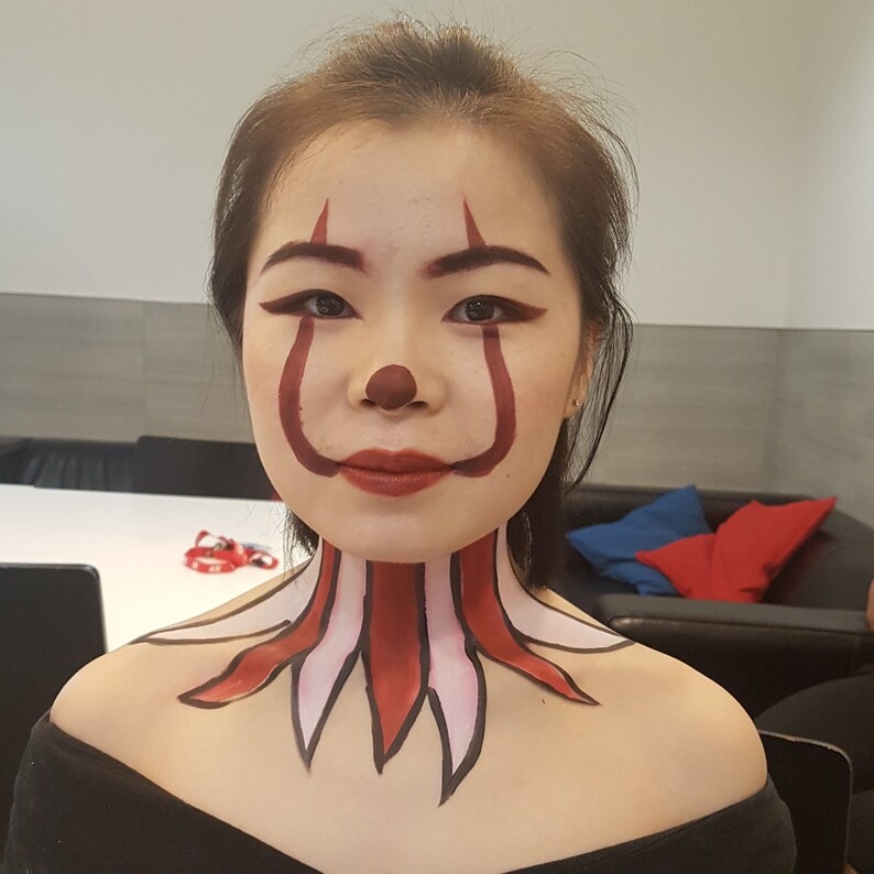 Red Face and Body Paint 30g Good Coverage Paint Long - Etsy