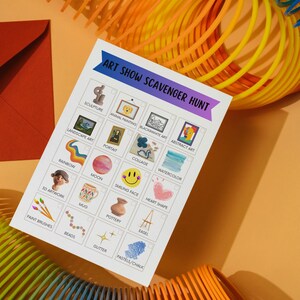 Art Show Scavenger Hunt Printable for Kids – Museum & Gallery Activity ...