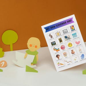 Art Show Scavenger Hunt Printable for Kids – Museum & Gallery Activity ...