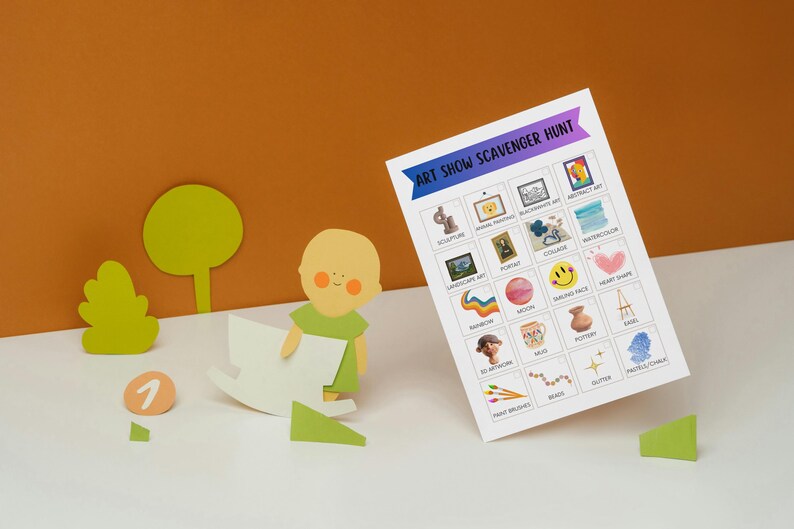 Art Show Scavenger Hunt Printable for Kids – Museum & Gallery Activity ...
