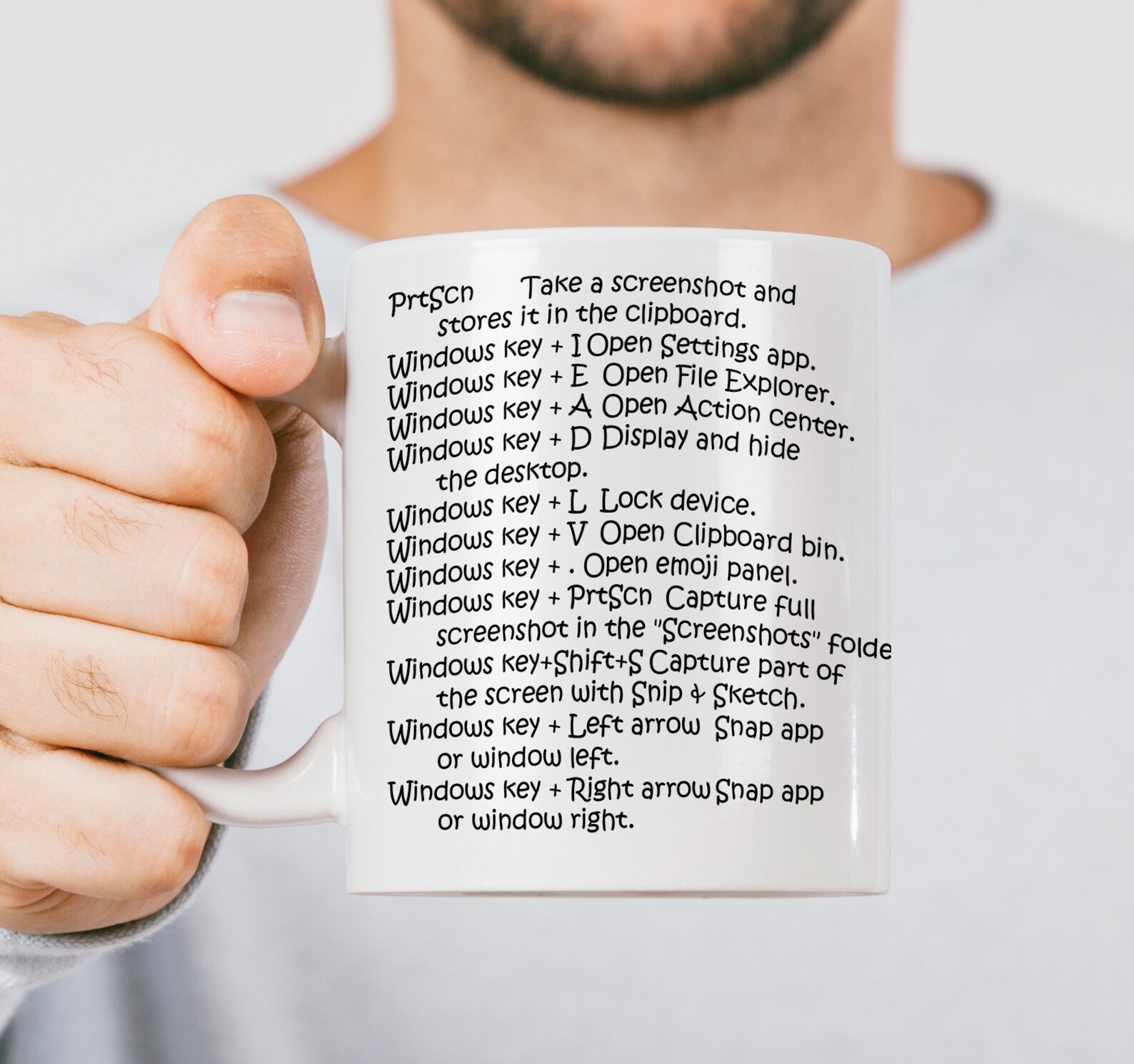 SHORTCUTS MUG Windows Shortcuts Mug for Office and Home - Etsy