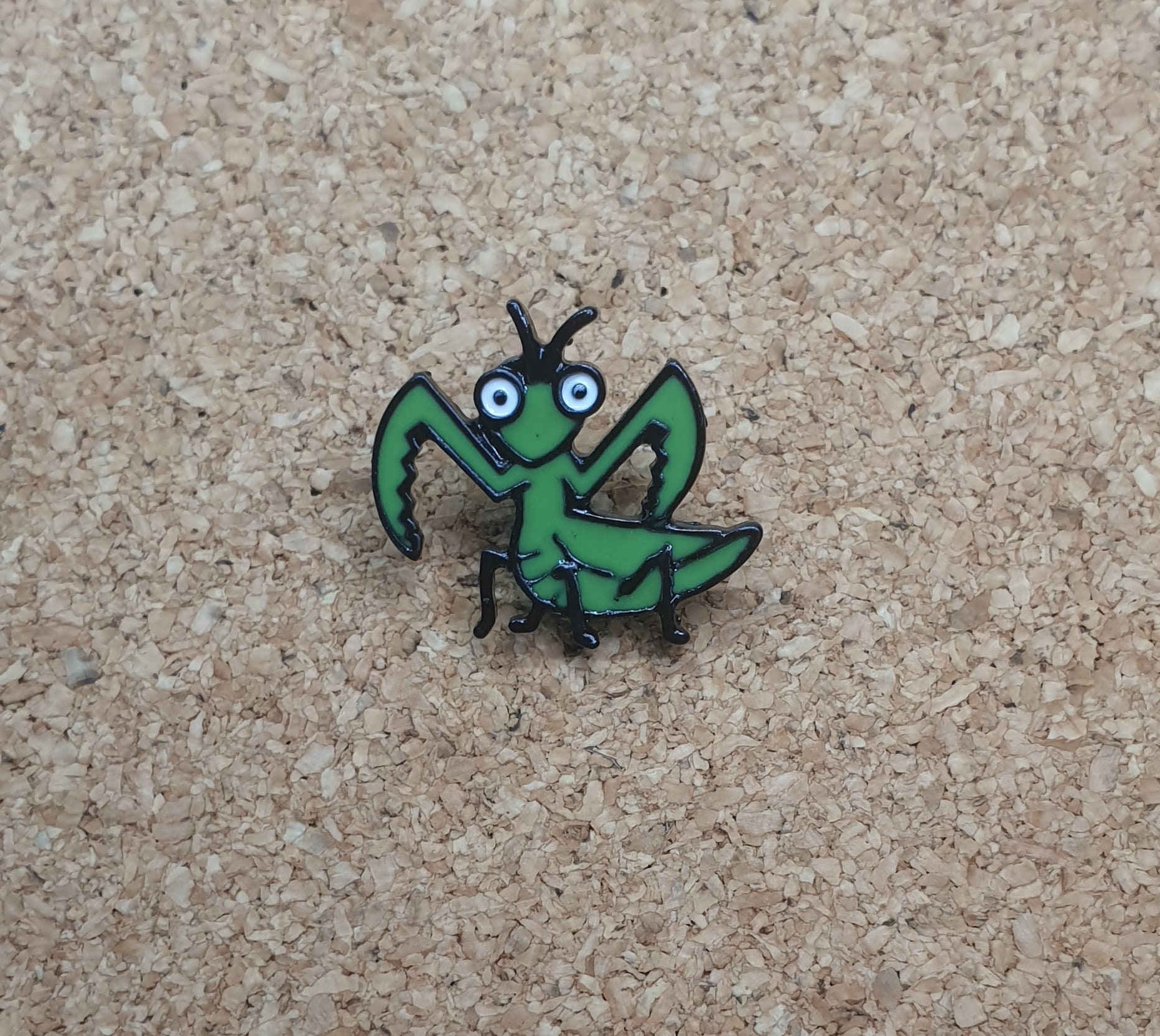 Praying Mantis Cute Cartoon Pin - Etsy