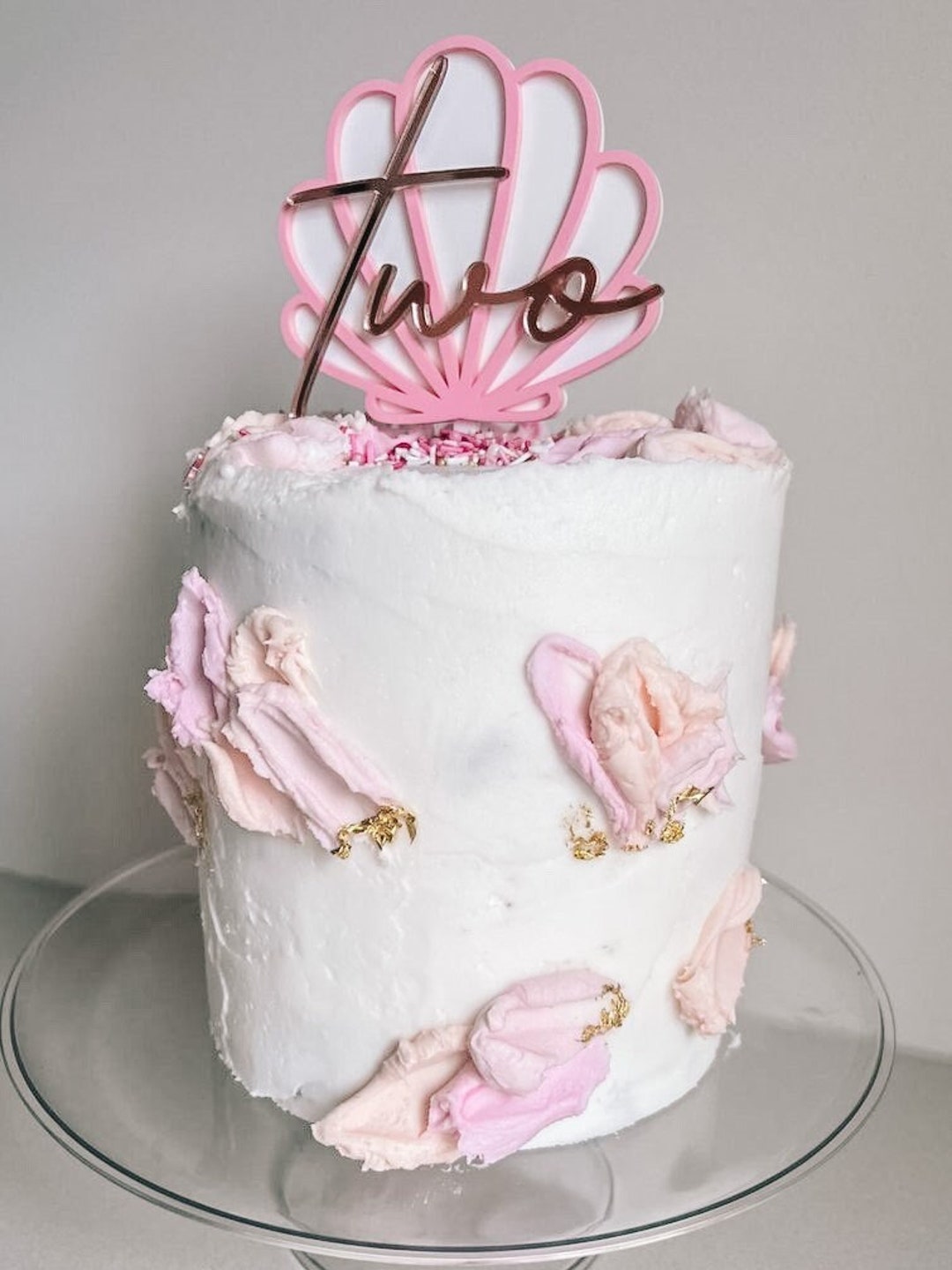 Clam Shell Acrylic Cake Topper - Etsy