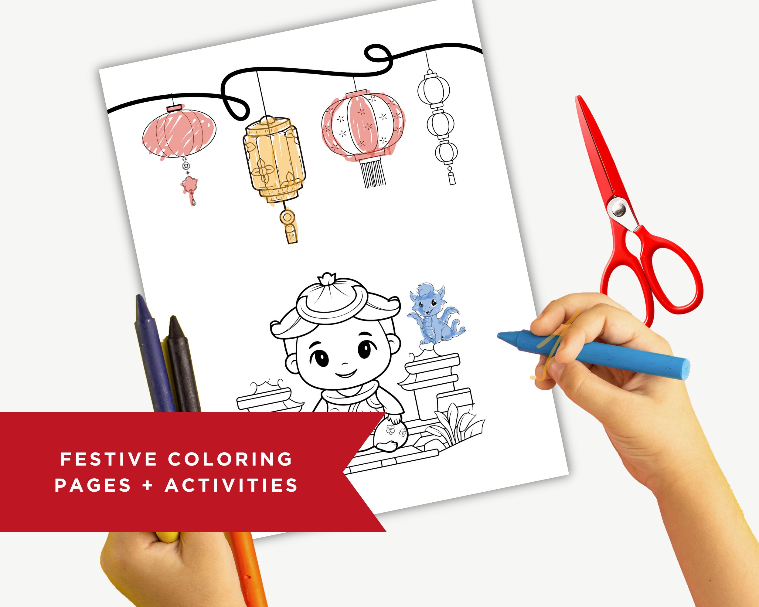 Lunar New Year Printable Activity Bundle for Kids, Chinese New Year ...