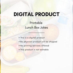 Lunchbox Jokes Printable, Lunch Box Jokes, Back to School Lunch Box ...