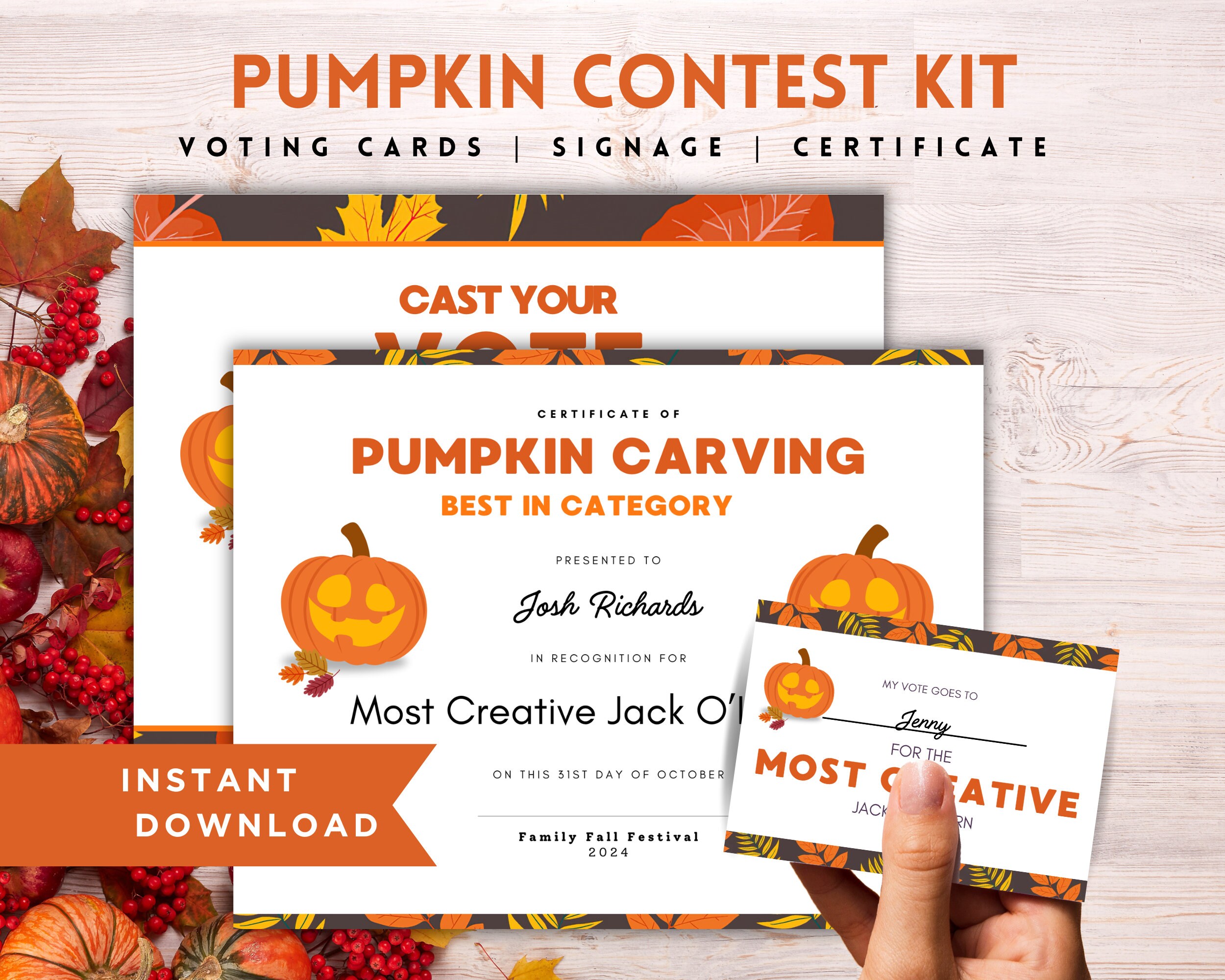 Fall Festival Pumpkin Carving Contest Awards, Pumpkin Carving Voting ...