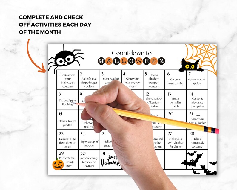 Halloween Countdown, Halloween Advent Calendar, Kids Advent Calendar ...