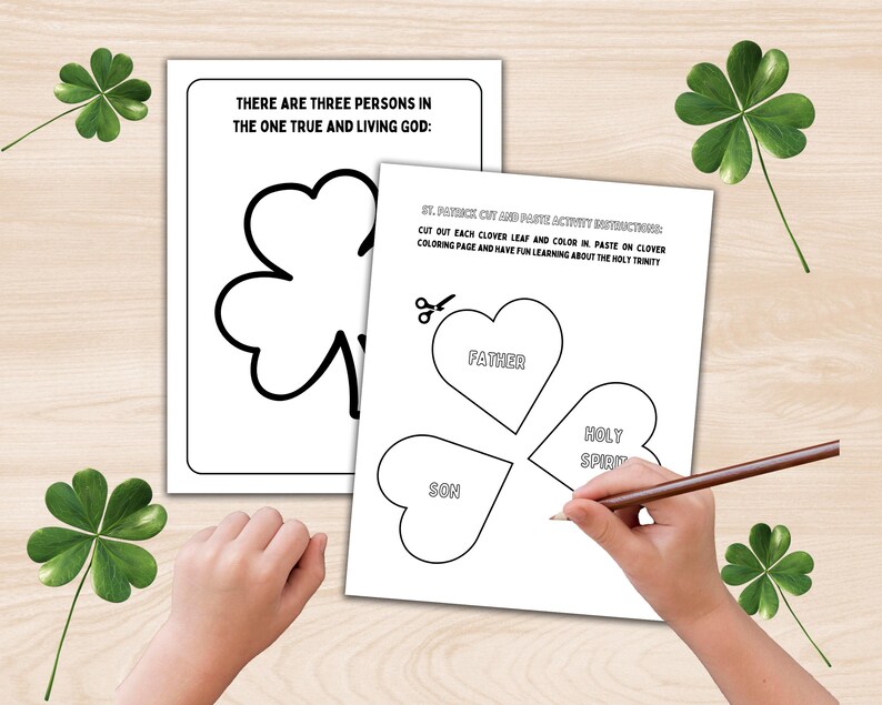 Christian St Patricks Day Sunday School Craft, Bible Verse Coloring ...