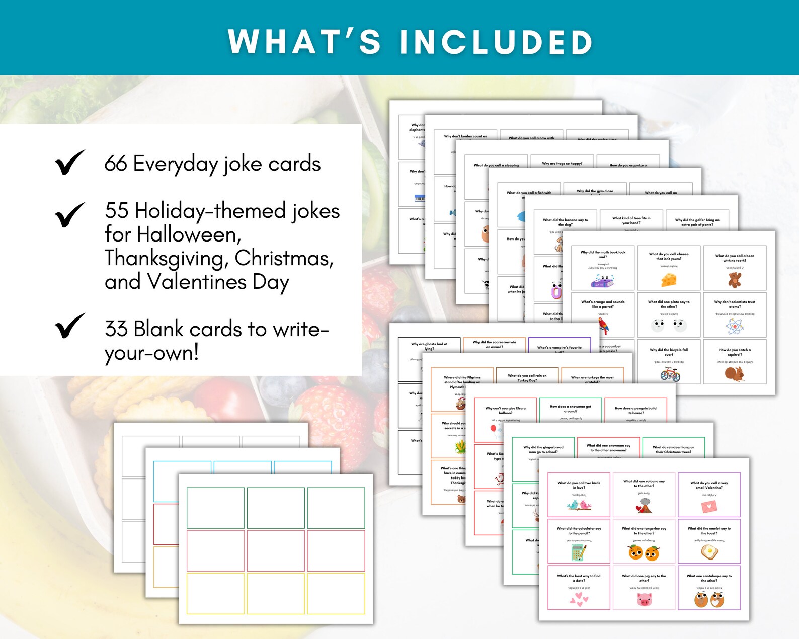 Lunchbox Jokes Printable, Lunch Box Jokes, Back to School Lunch Box ...