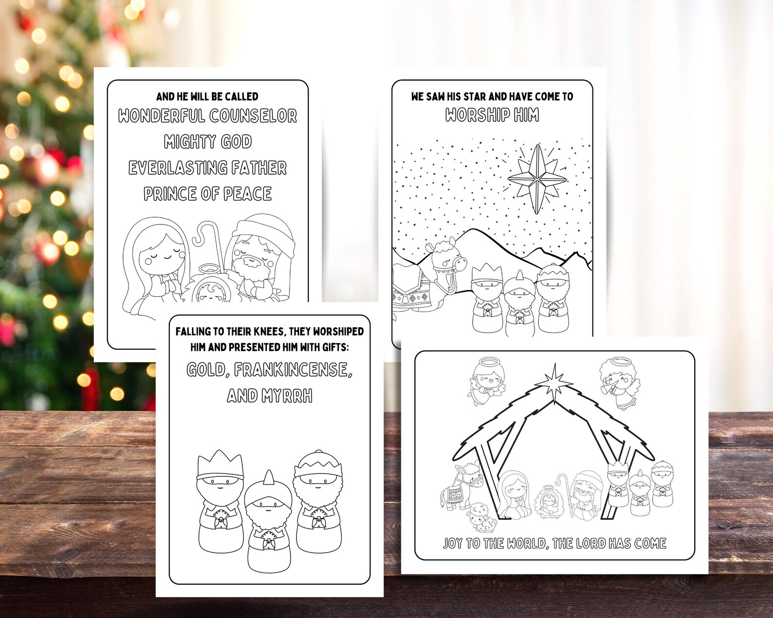 Nativity Coloring Pages, Christmas Story Sunday School and Kids Church ...
