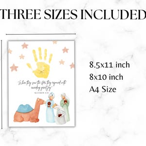 Printable Nativity Handprint Christmas Craft, Wise Men Christmas ...