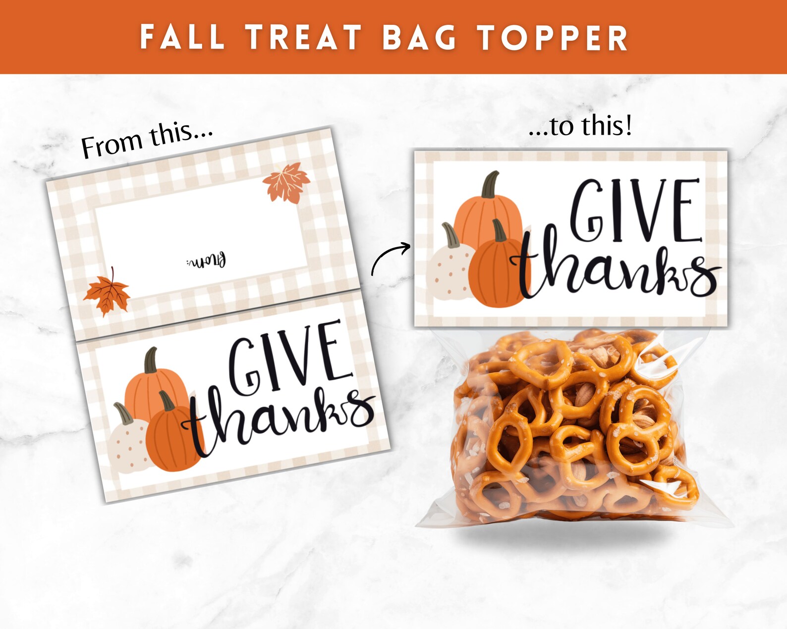 Printable Fall Cookie Tag, Happy Fall Treat Bag Topper, Friendsgiving ...