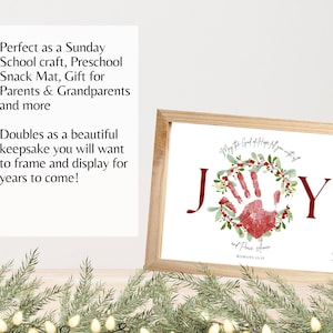 Printable Christmas Handprint Craft for Sunday School, Christian ...