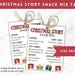 Nativity Story Snack Mix Topper, Christmas Story Snack Mix, Christmas ...