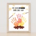 Handprint Smores Father's Day, Father's Day Handprint Sign, Handprint ...