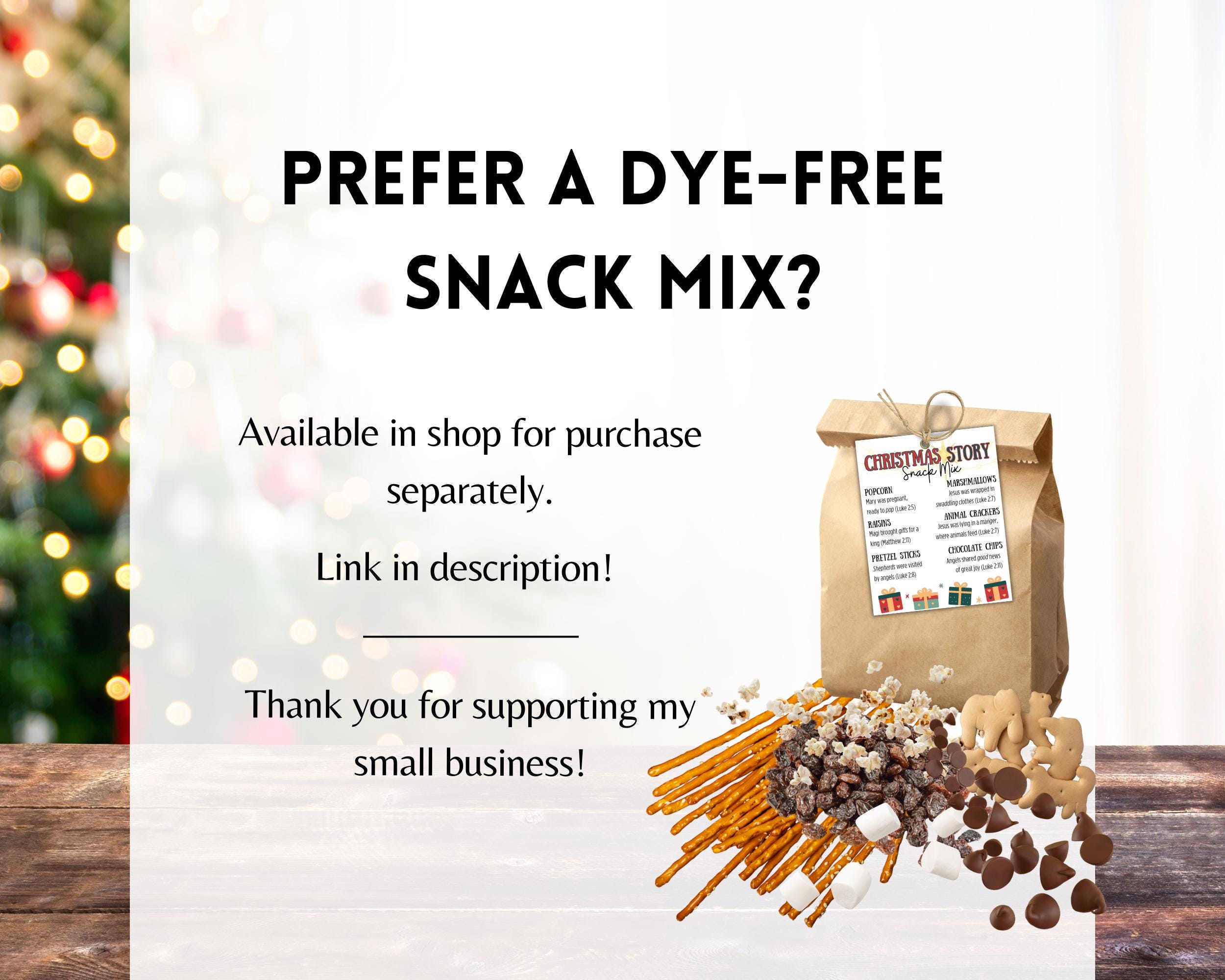 Nativity Story Snack Mix Topper, Christmas Story Snack Mix, Christmas ...