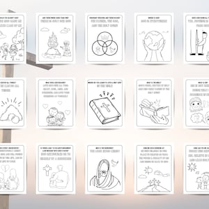 Catechism Coloring Sheets, Christian Coloring Page for Kids, Kids ...