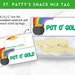 Pot of Gold Treat Bag Topper, St Patricks Day Tags, Saint Patricks Day ...