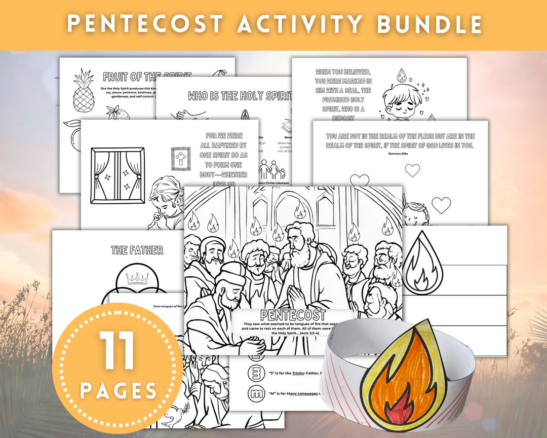 Pentecost Christian Preschool Activities, Pentecost Craft for Kids ...