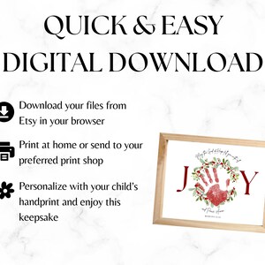 Printable Christmas Handprint Craft for Sunday School, Christian ...