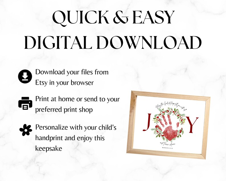 Printable Christmas Handprint Craft for Sunday School, Christian ...