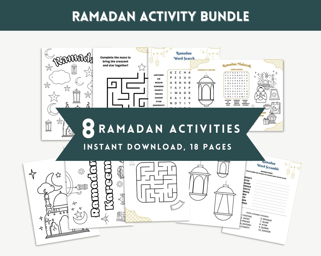 Ramadan Activities for Kids, Ramadan Coloring Pages, Ramadan Lantern ...