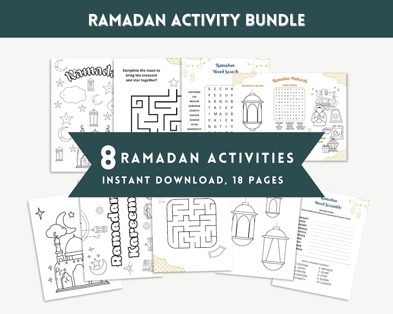 Ramadan Activities for Kids, Ramadan Coloring Pages, Ramadan Lantern ...