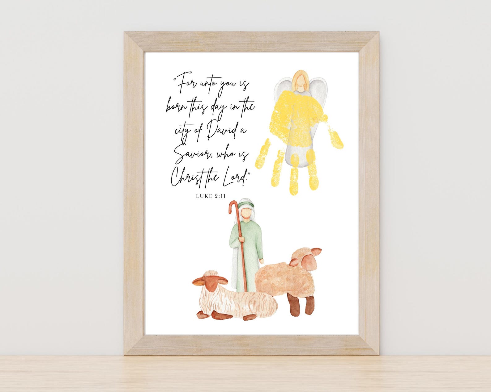 Christmas Handprint Craft for Sunday School, Christian Preschool ...