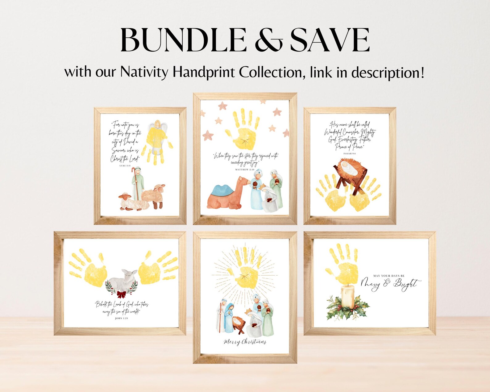 Printable Christmas Handprint Craft for Sunday School, Christian ...
