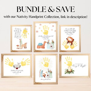 Printable Christmas Handprint Craft for Sunday School, Christian ...