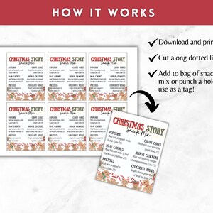 Nativity Story Snack Mix Topper, Christmas Story Snack Mix, Christmas ...