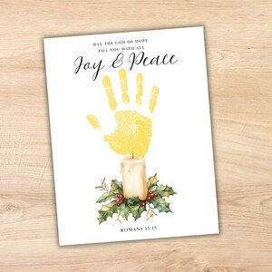 Printable Christmas Handprint Craft for Sunday School, Christian ...